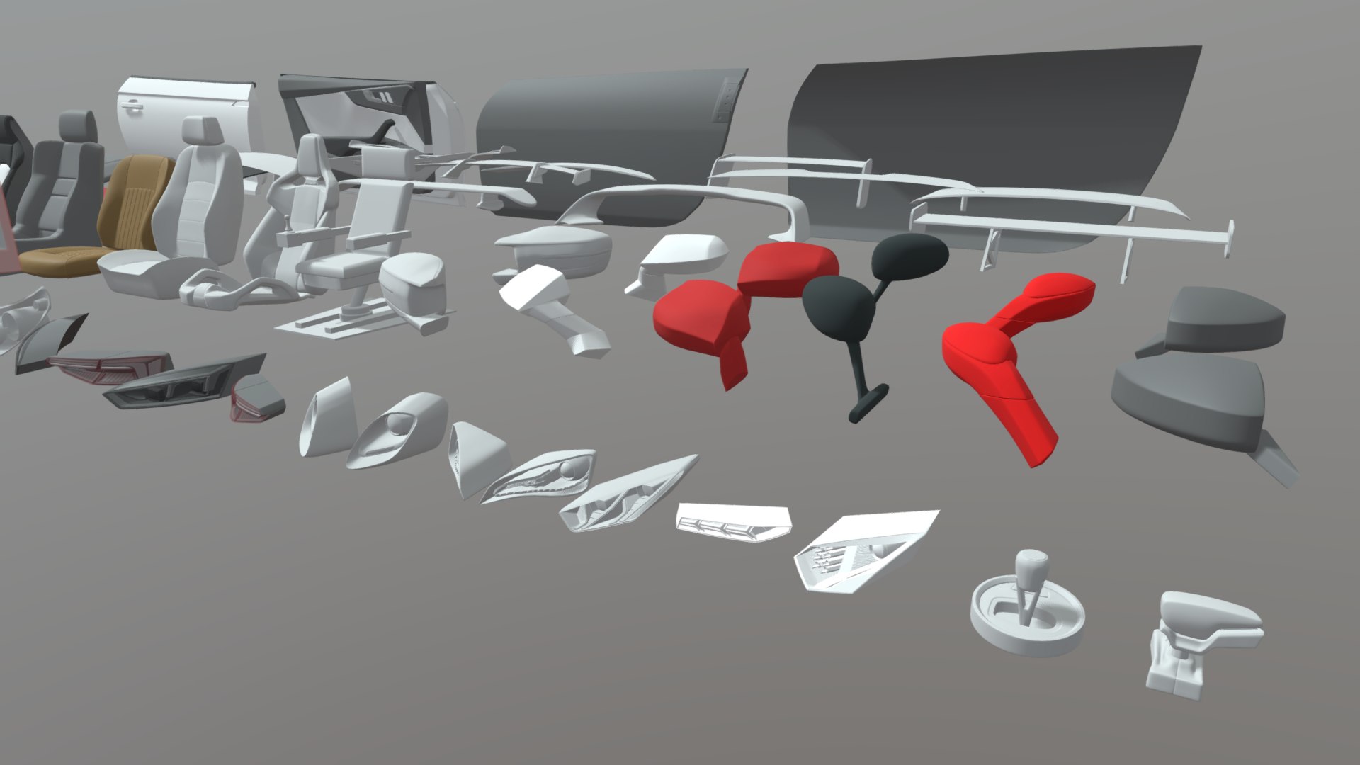 3D Model Car Parts Pack - TurboSquid 1964373