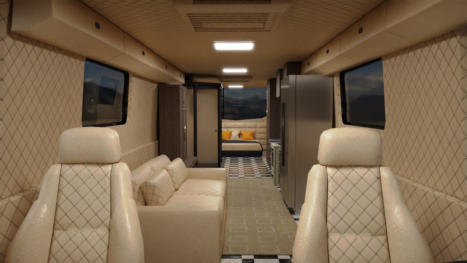 3D Motorhome Rv Bus With Interior - TurboSquid 2088916