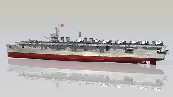 modelo 3d USS Monterey CVL-26 Independence-class light aircraft carrier ...