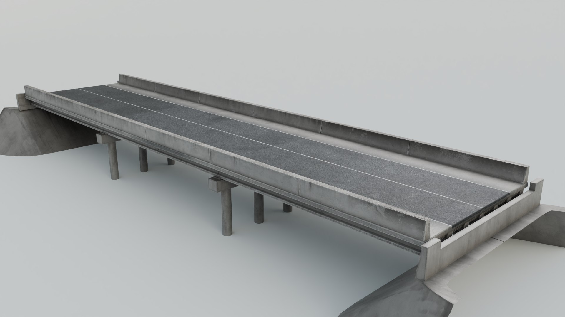 Overpass Bridge 3D Model - TurboSquid 2238946