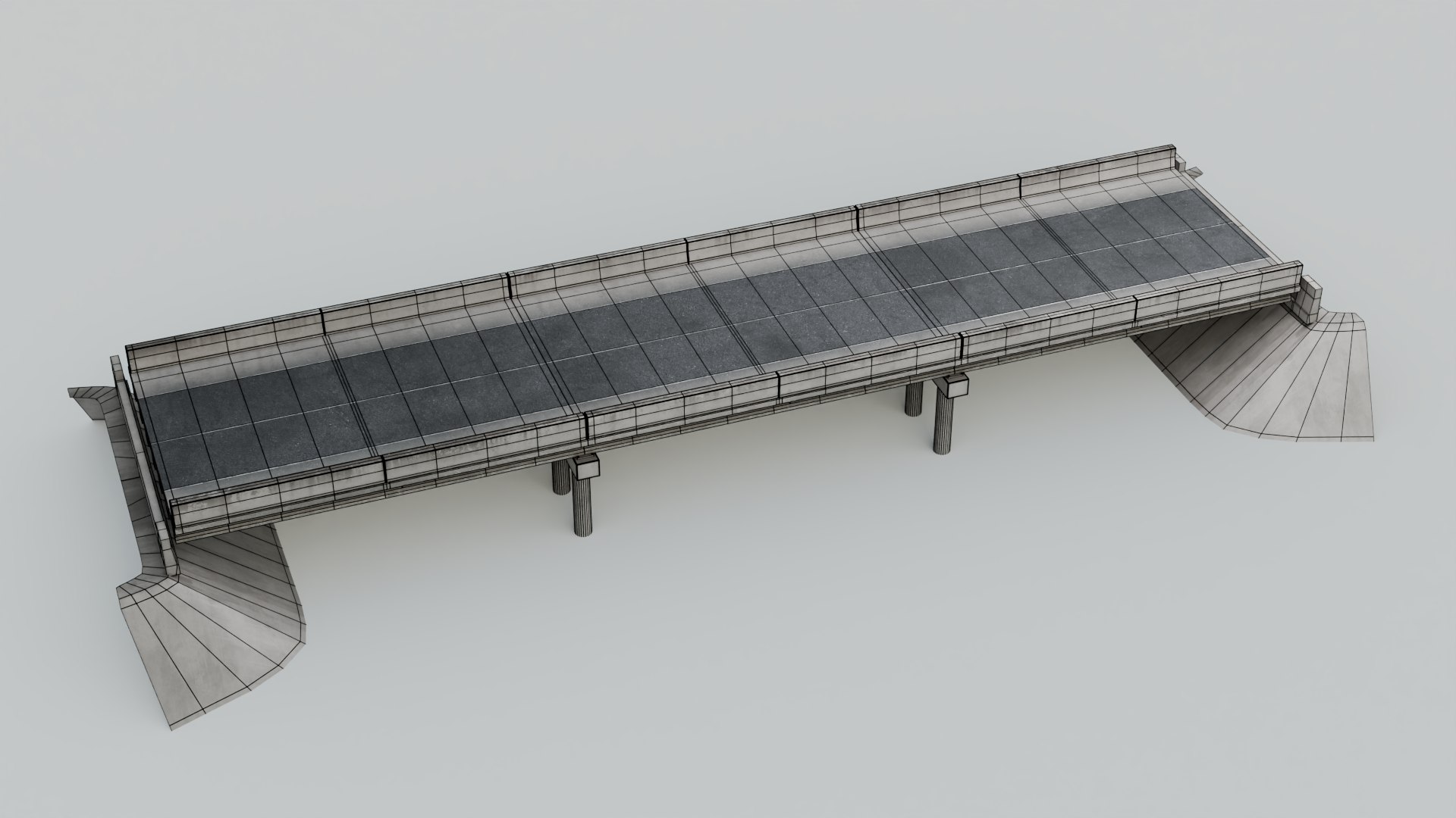 Overpass Bridge 3D Model - TurboSquid 2238946