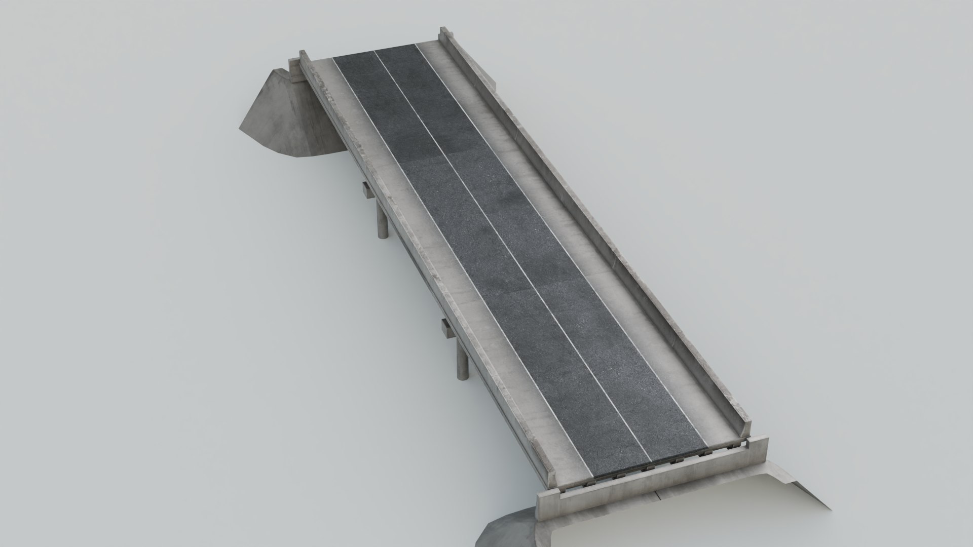 Overpass Bridge 3D Model - TurboSquid 2238946