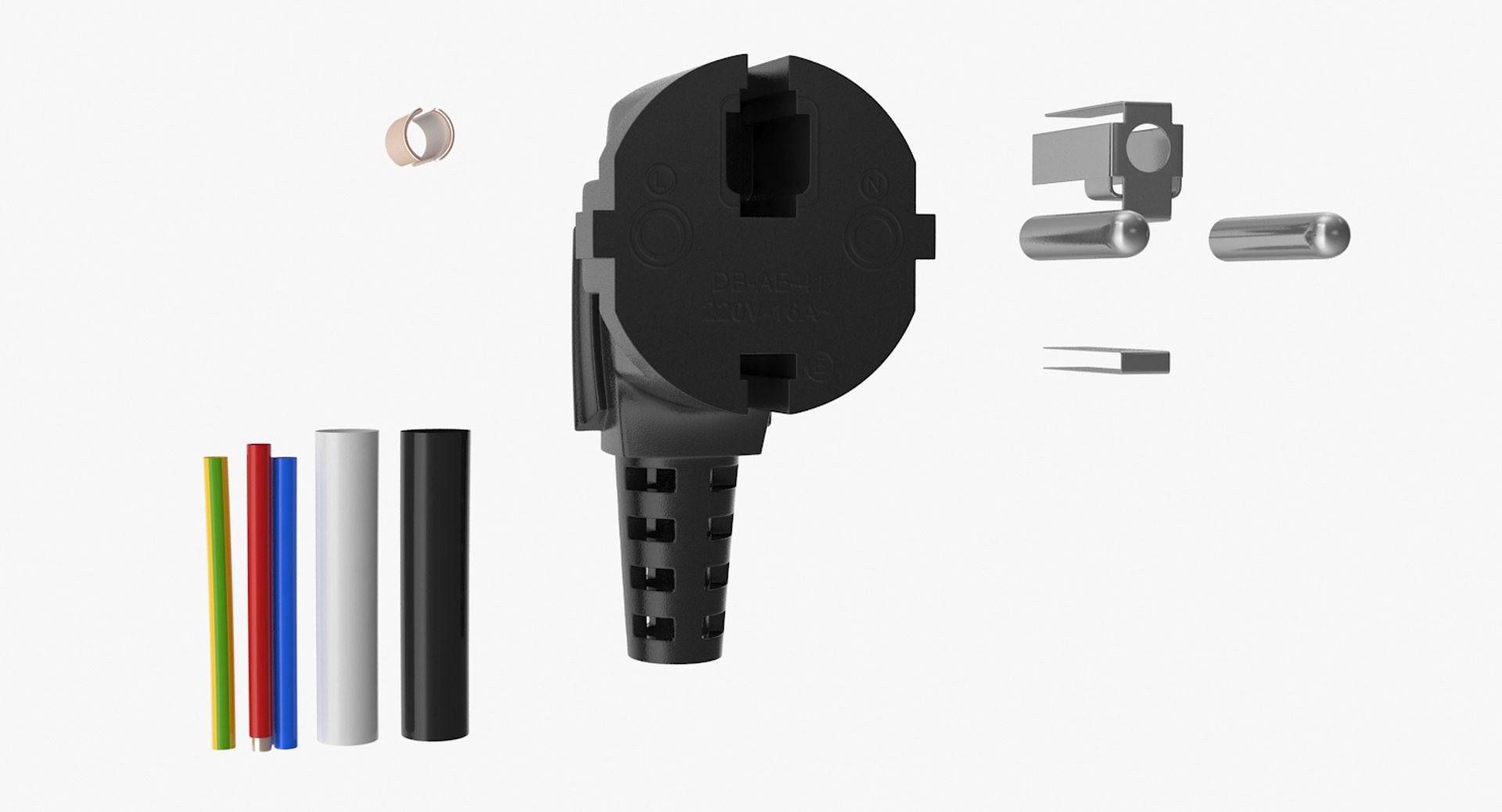 Black Plug 3D Model - TurboSquid 1350720