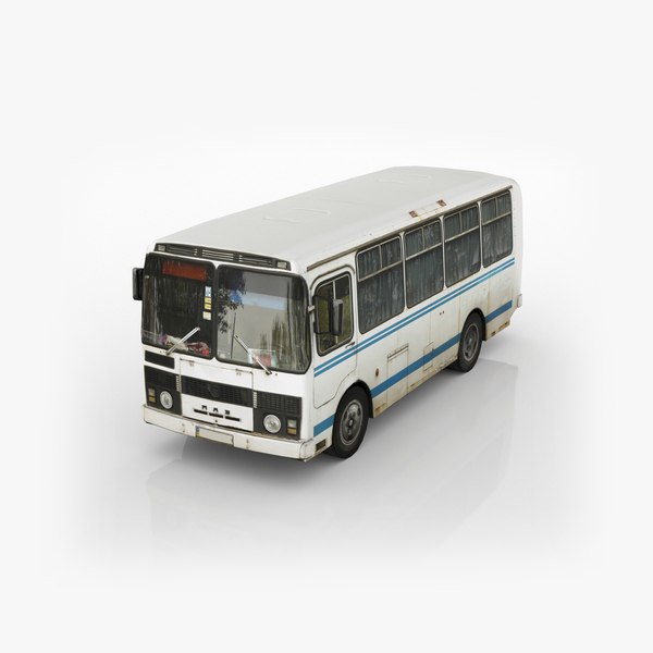 russian paz 3205 bus 3d 3ds