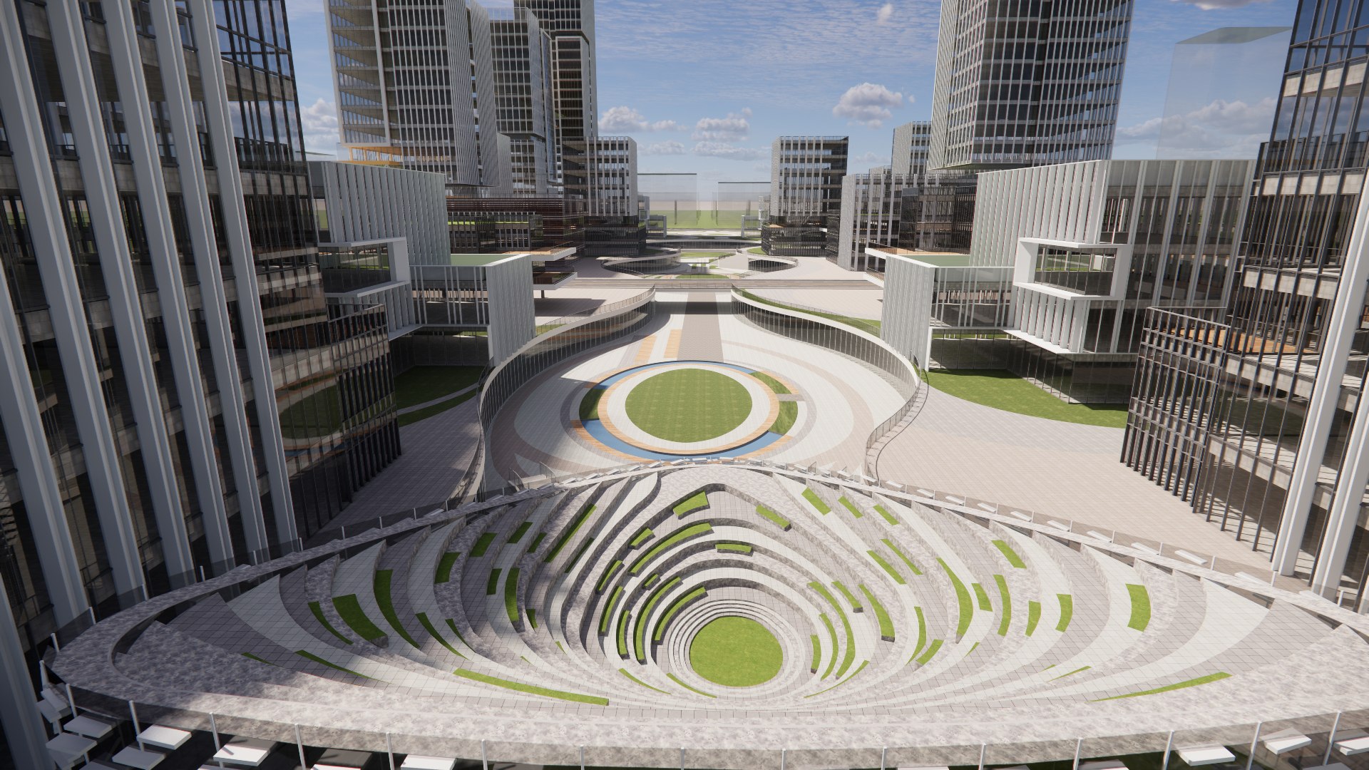 Modern City Block -A4 3D Model - TurboSquid 2379520