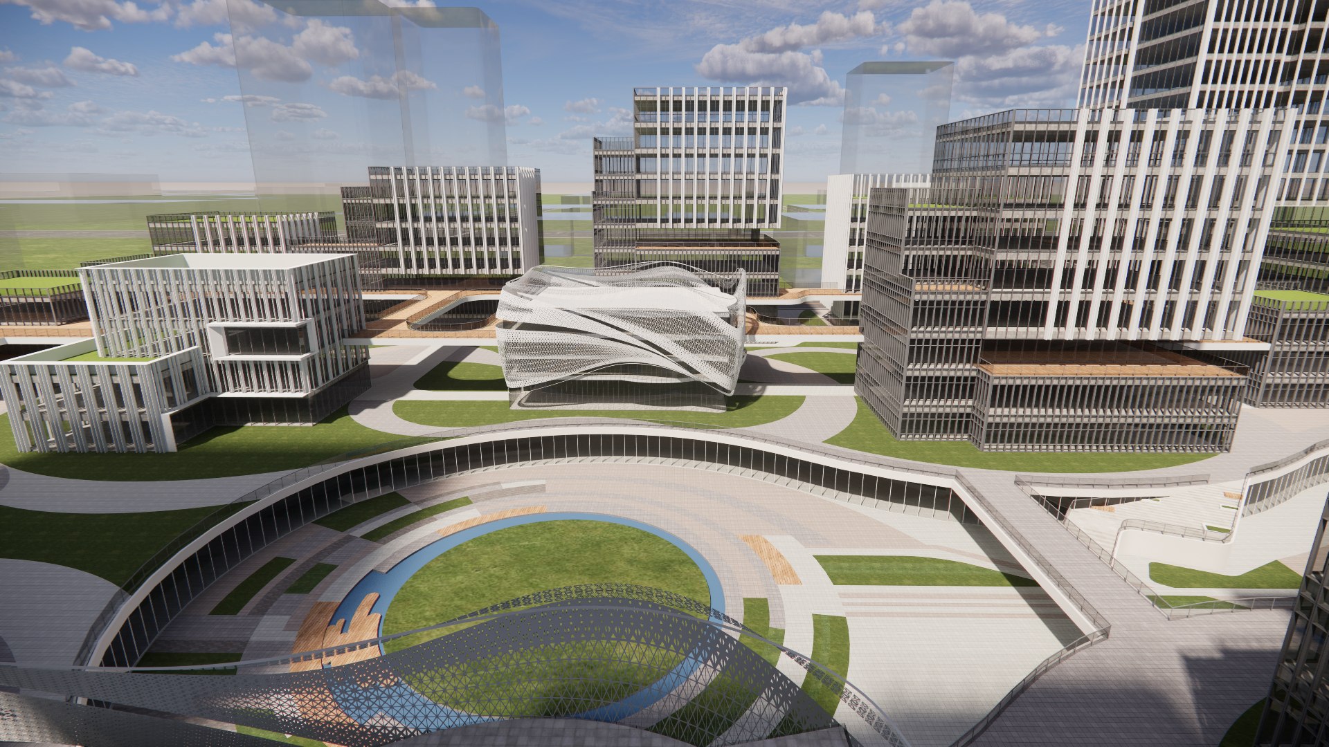 Modern City Block -A4 3D Model - TurboSquid 2379520