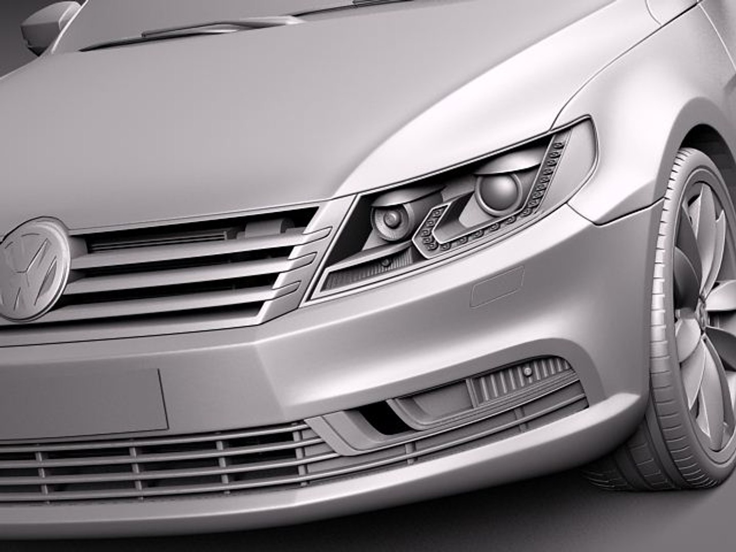 3d Volkswagen Passat Cc 2013 Model