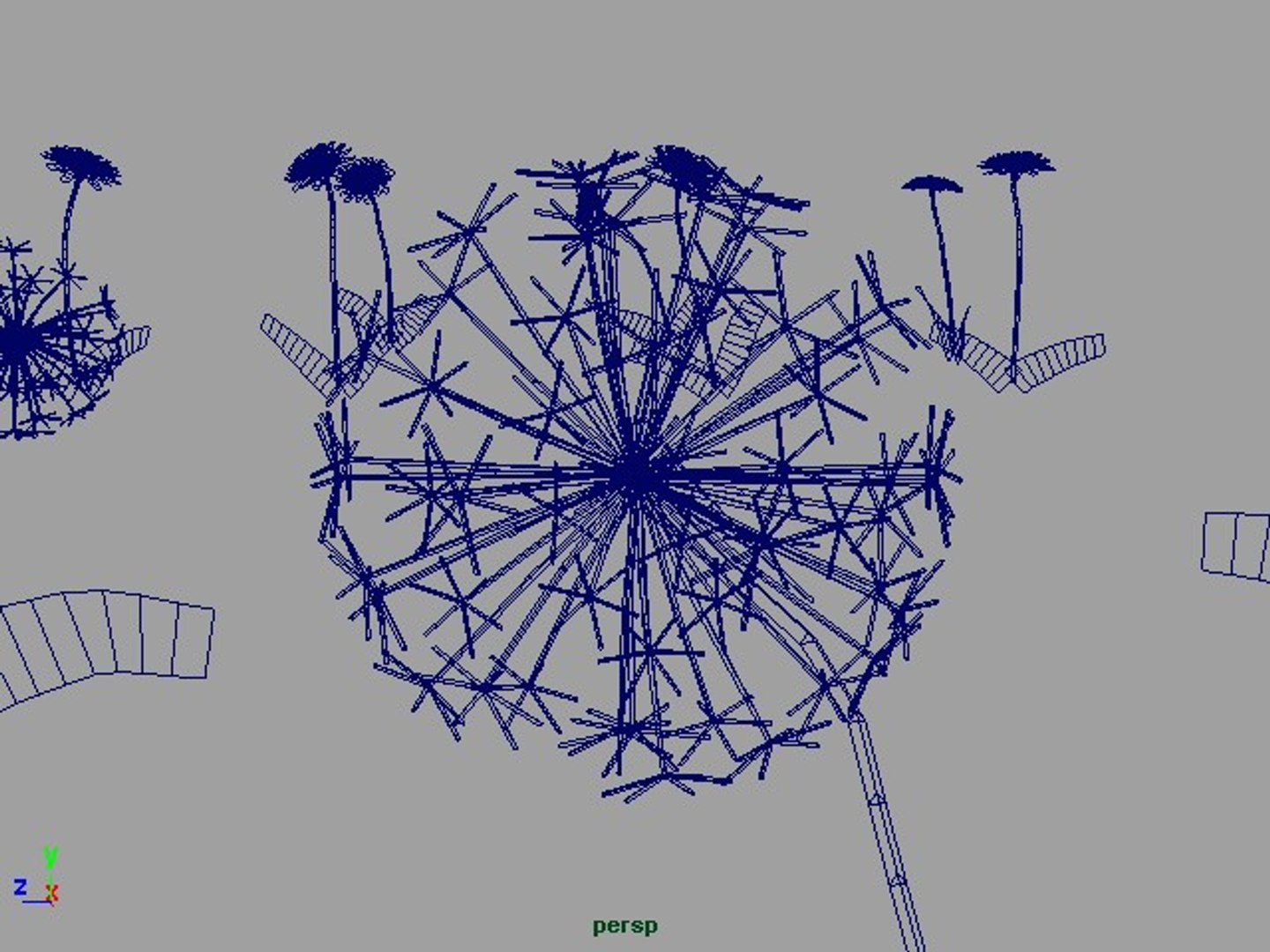 Set Dandelion 3d Model