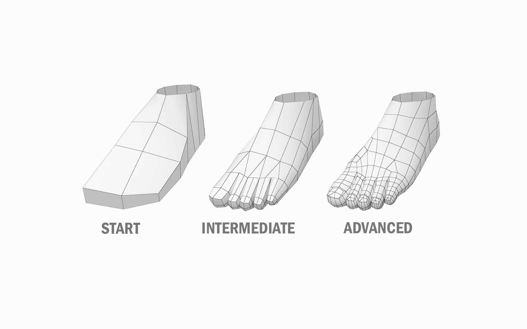 Female And Male Base Mesh Natural Proportions In A Pose BUNDLE Model ...