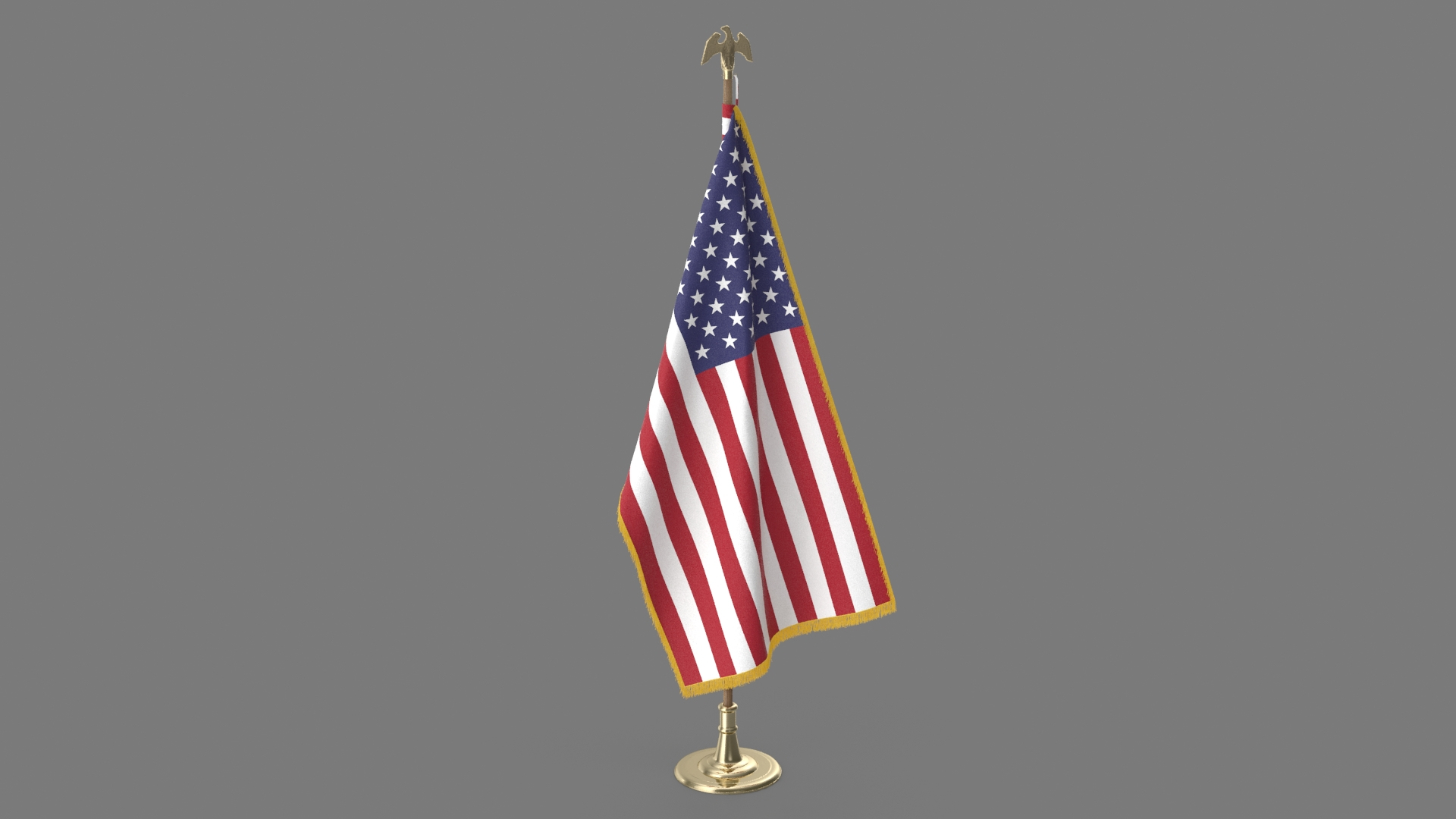 Oval Office Usa Flag 3D Model - TurboSquid 1348524