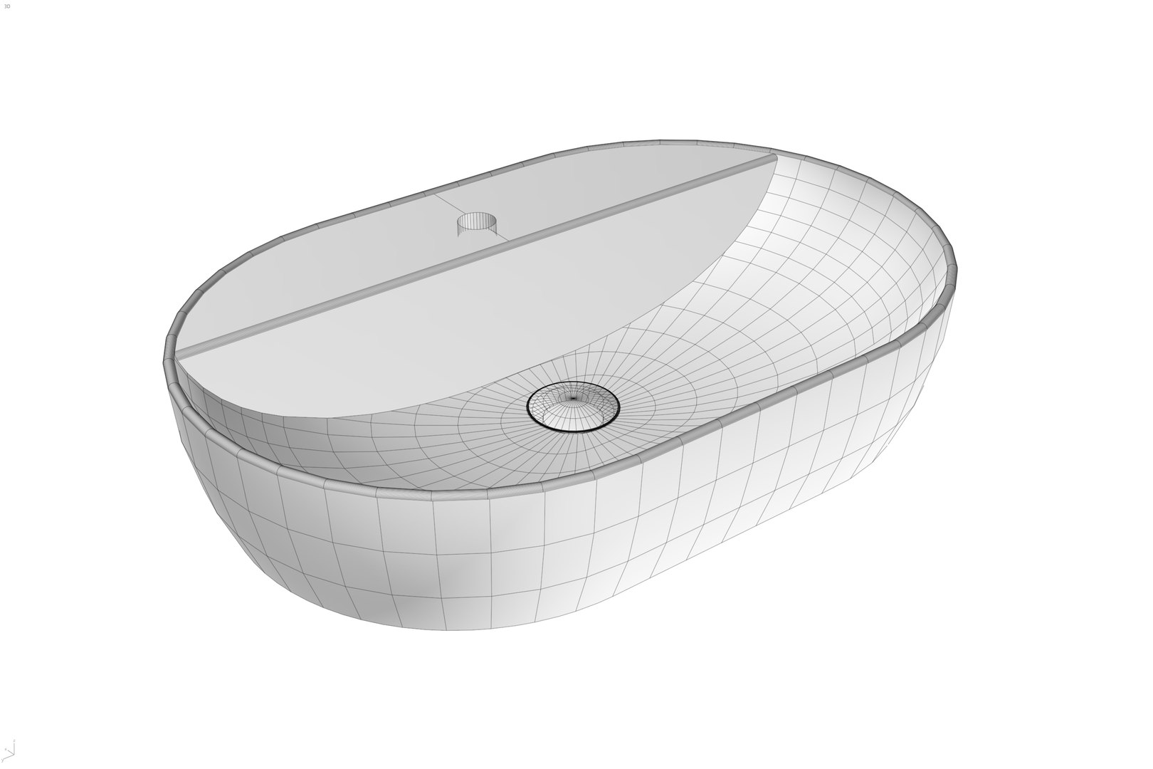 Bathroom sink Infinitio 40x60 3D model - TurboSquid 2171740