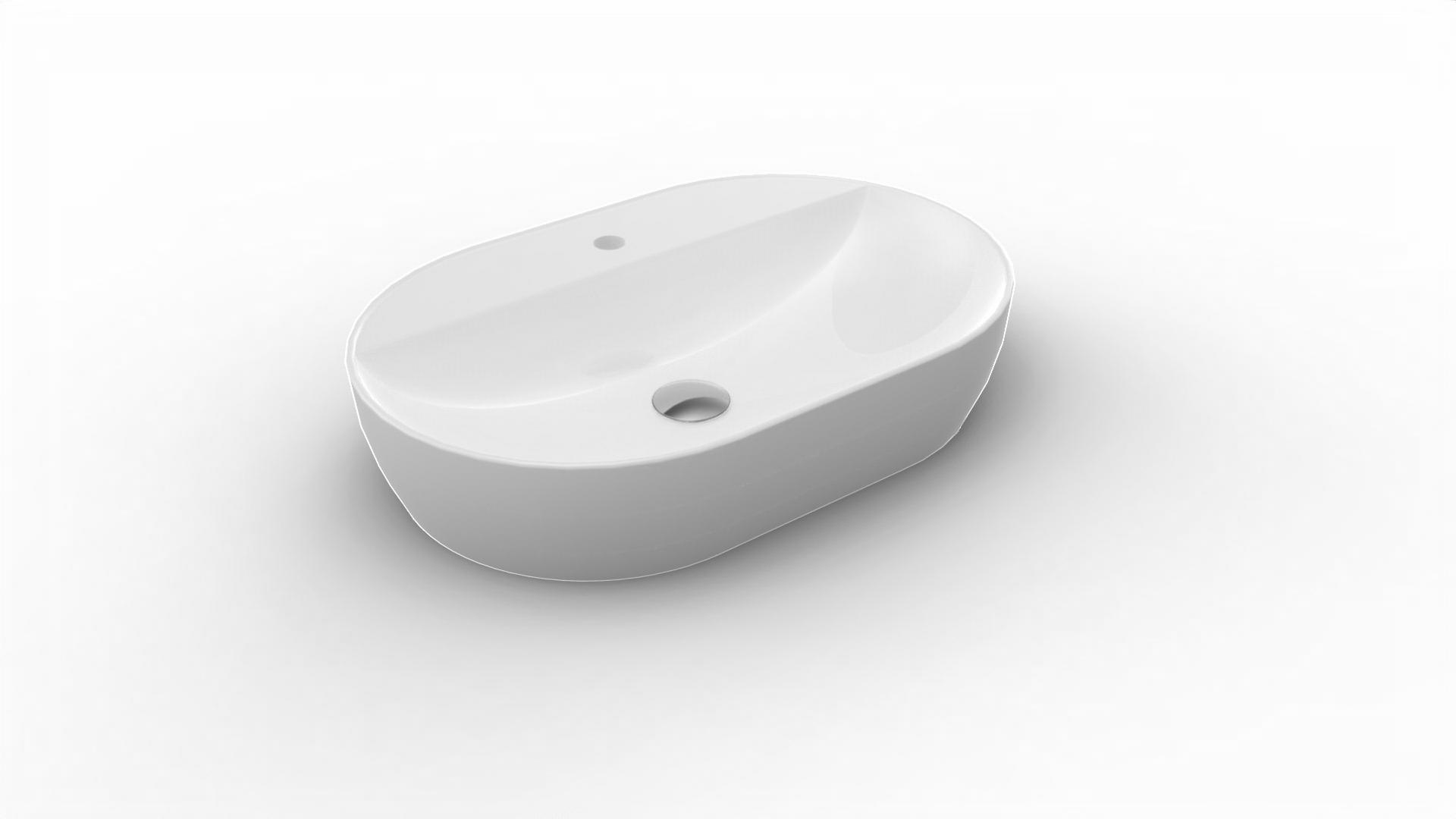 Bathroom Sink Infinitio 40x60 3D Model - TurboSquid 2171740