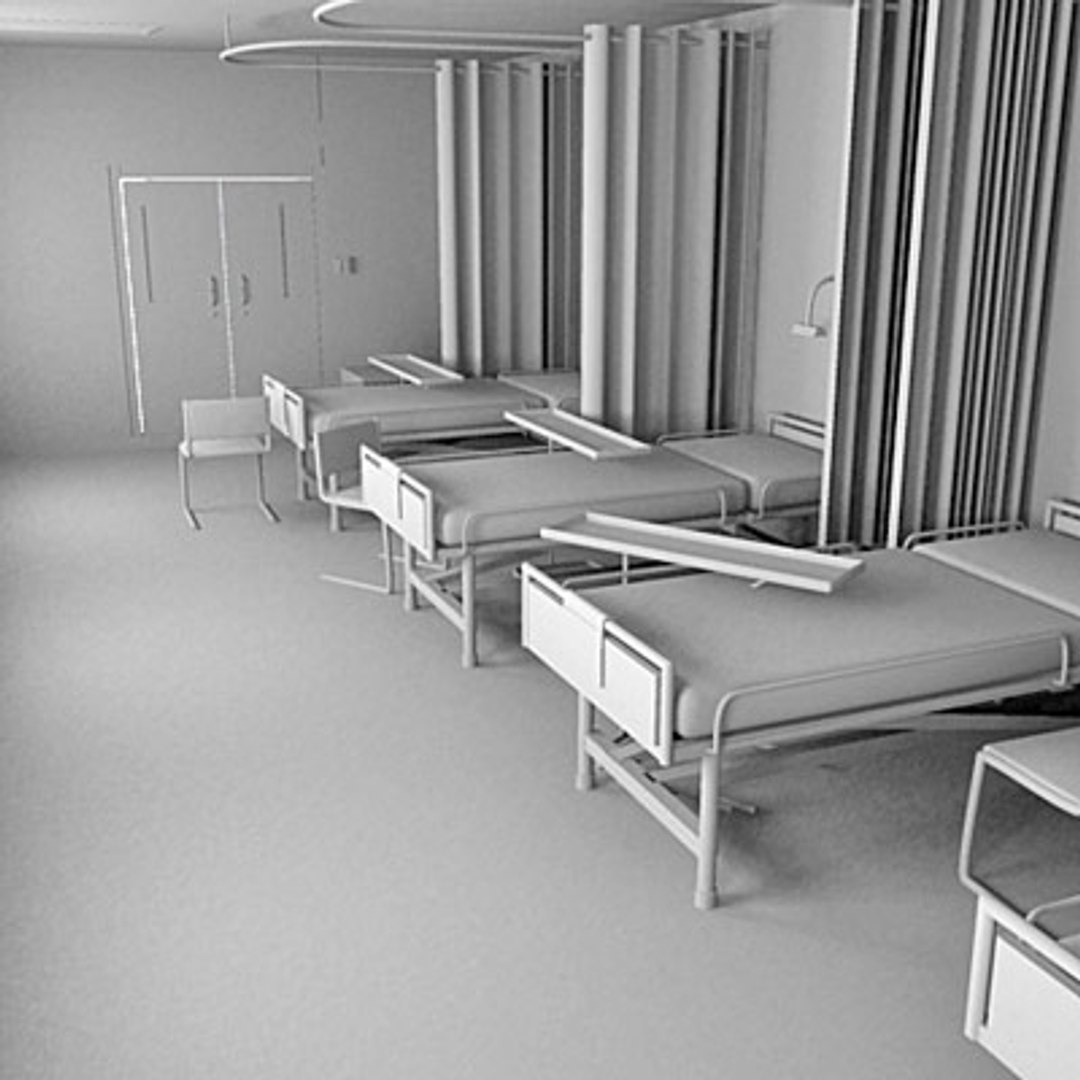 3d Model Ward Hospital