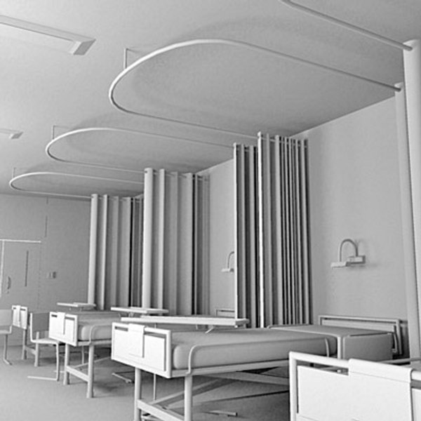 3d model ward hospital
