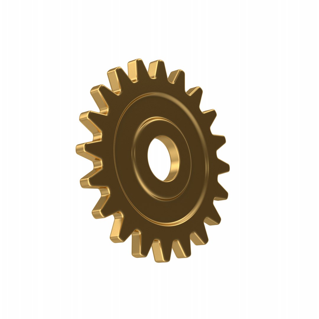 Gear Gold 3D - TurboSquid 1837785