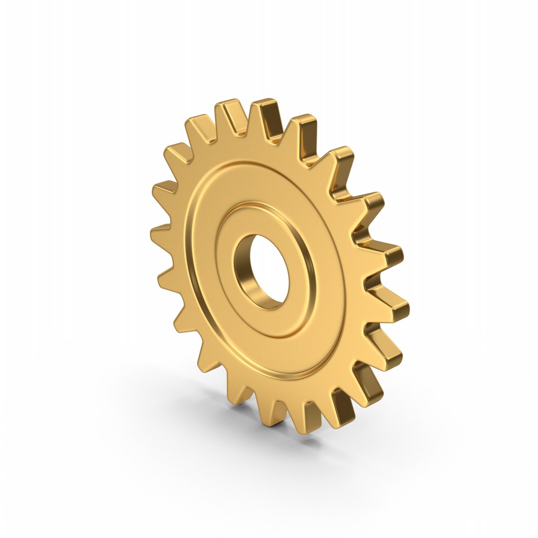 Gear Gold 3D - TurboSquid 1837785