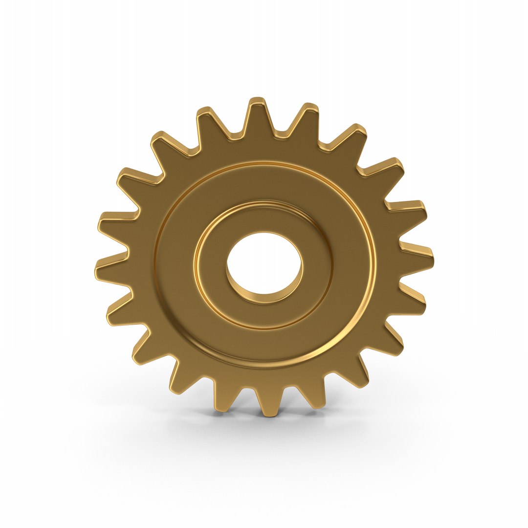Gear Gold 3D - TurboSquid 1837785