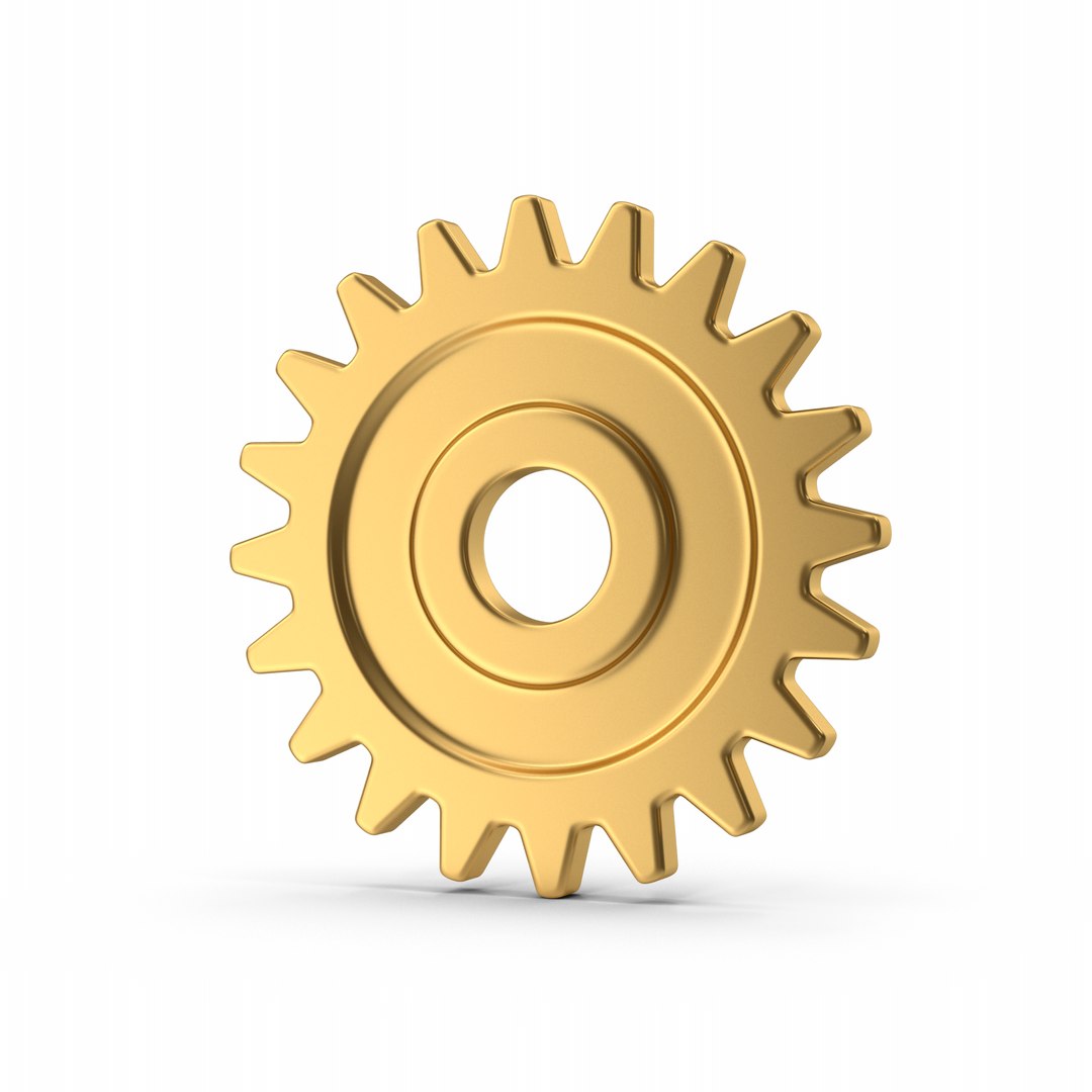 Gear Gold 3D - TurboSquid 1837785
