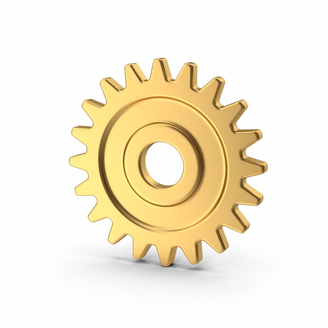 Gear Gold 3D - TurboSquid 1837785