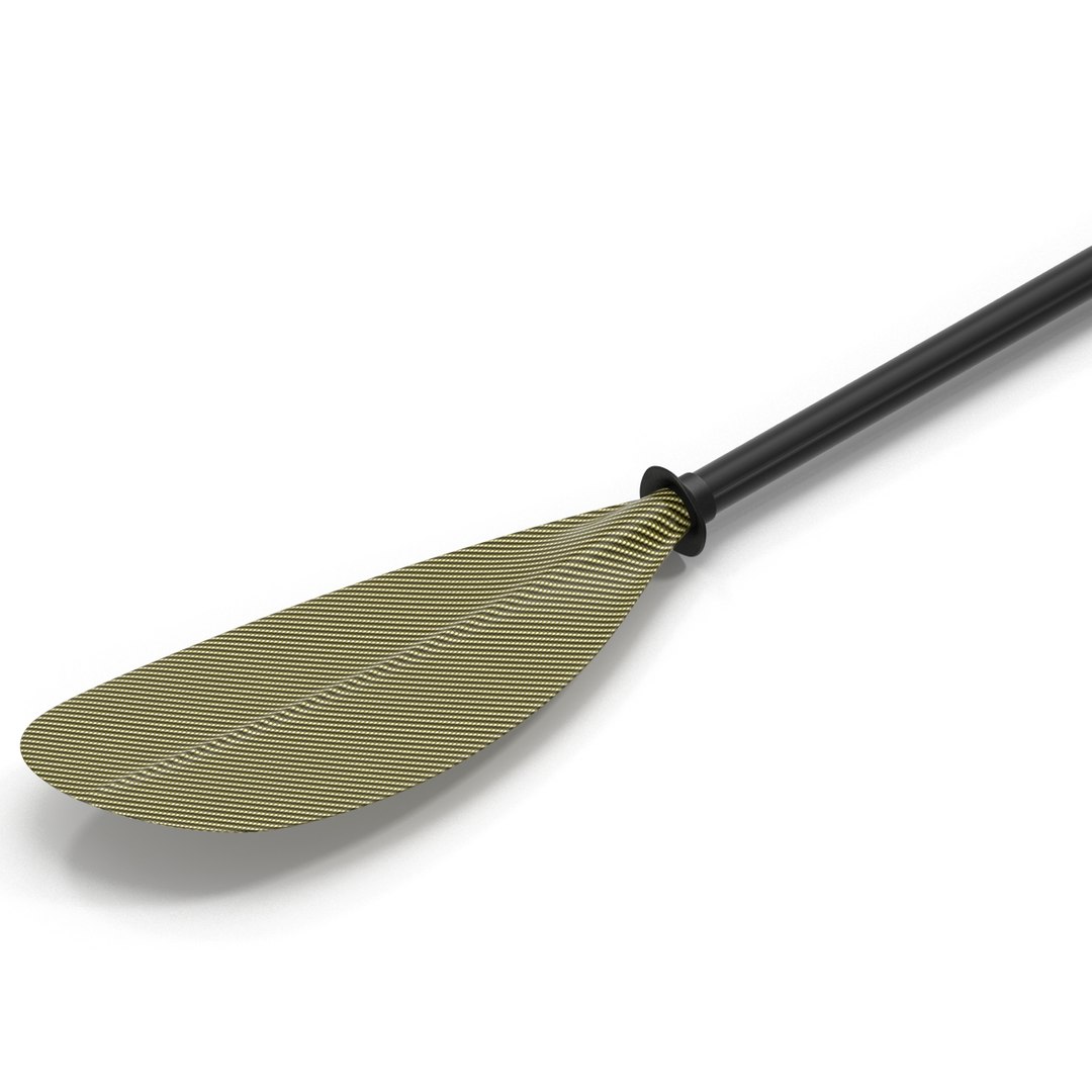 3d Canoe Paddle 5 Modeled Model