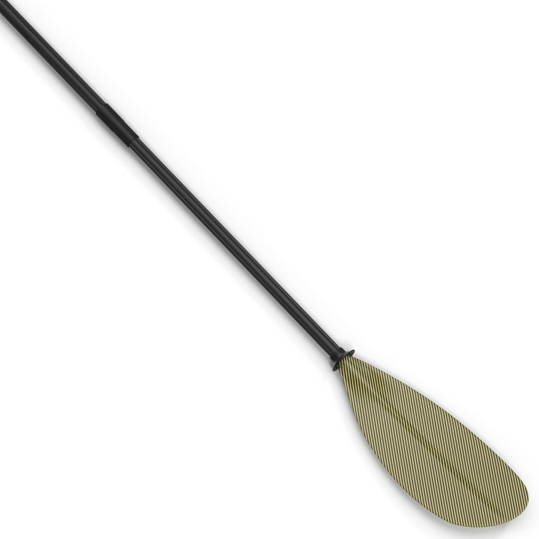 3d Canoe Paddle 5 Modeled Model
