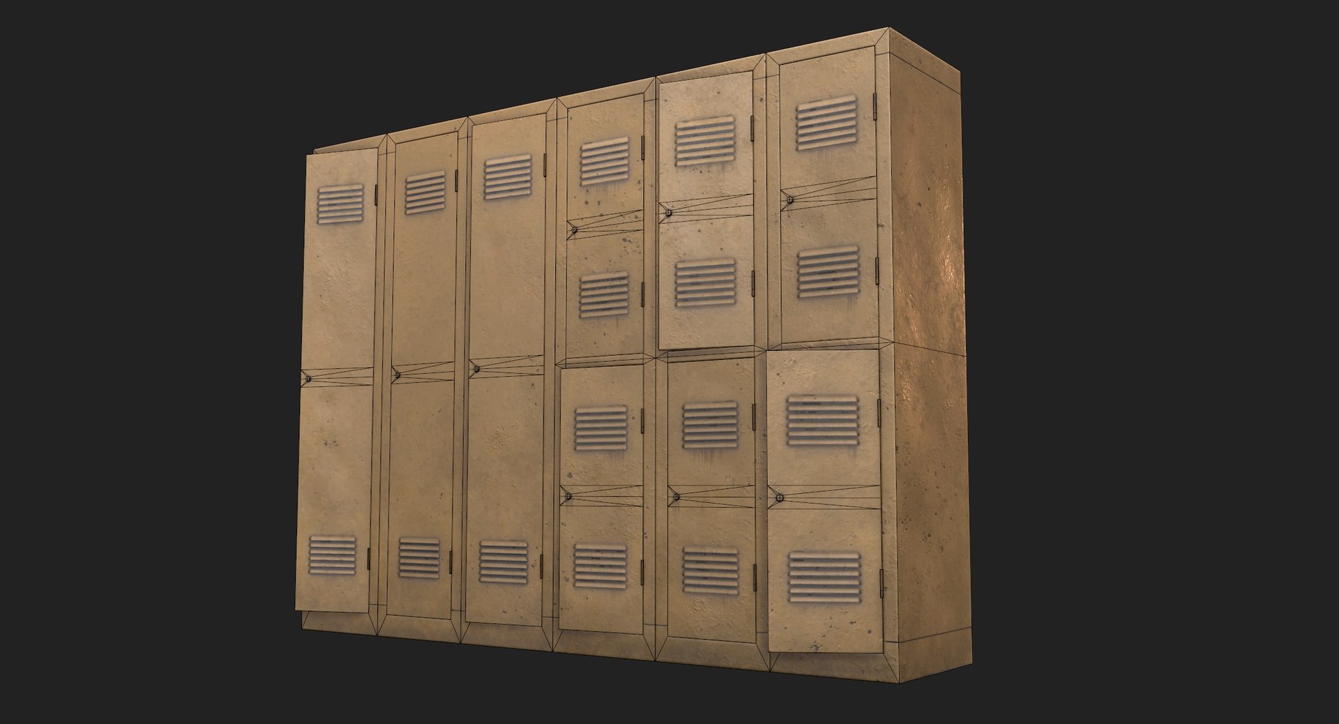 Ready lockers 3D model - TurboSquid 1383620