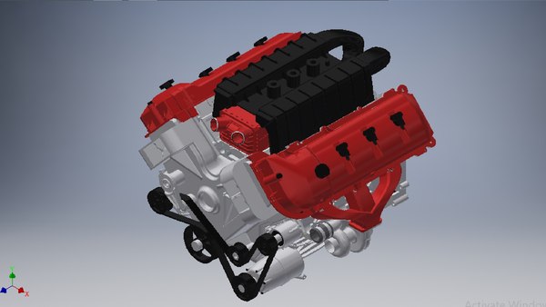 modelo 3d Modo 3D del ensamblaje del motor V6 - TurboSquid 2149139