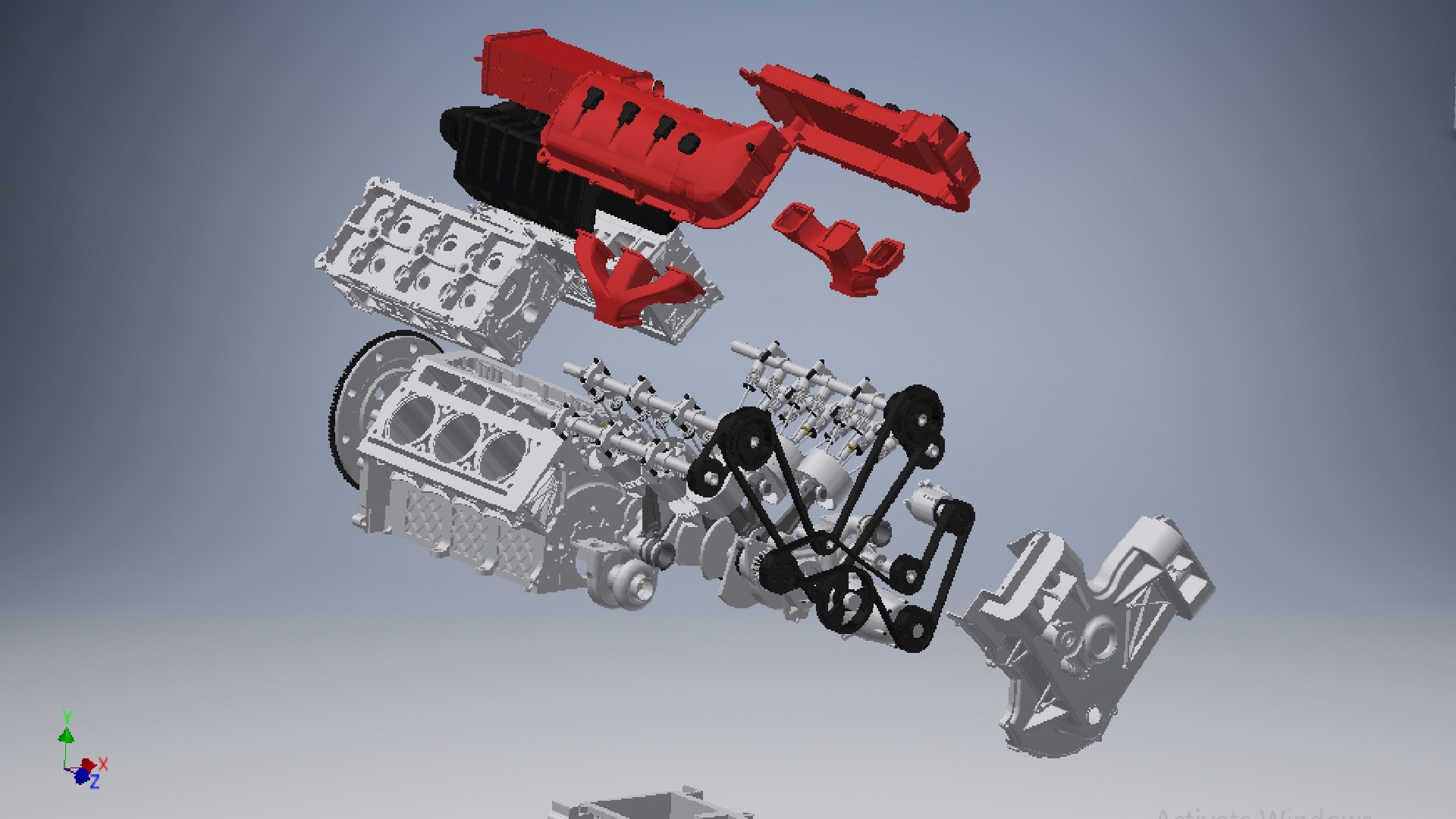 V6 Engine Assembly 3D Model - TurboSquid 2149139