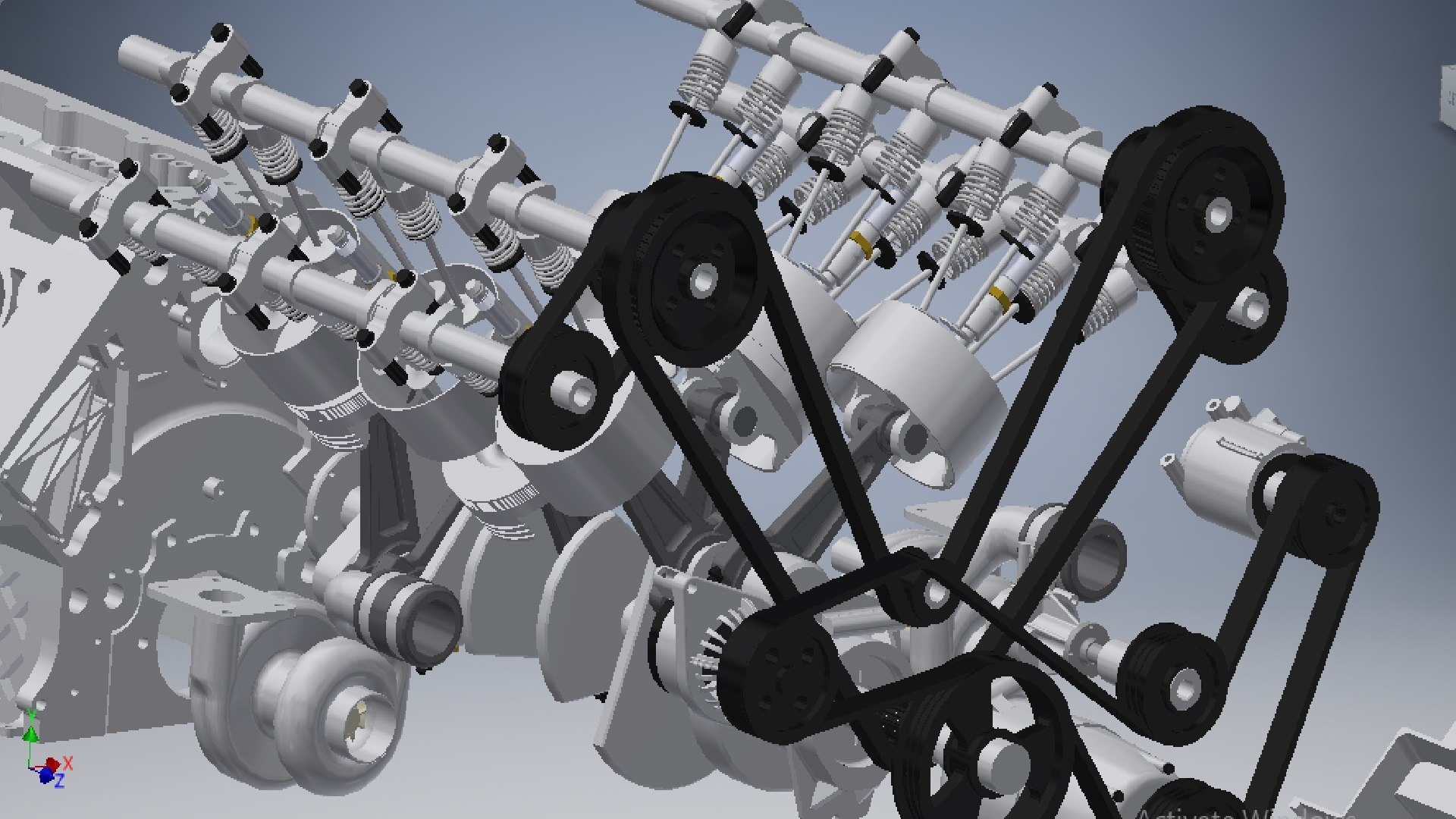 V6 engine assembly 3D mode 3D model - TurboSquid 2149139