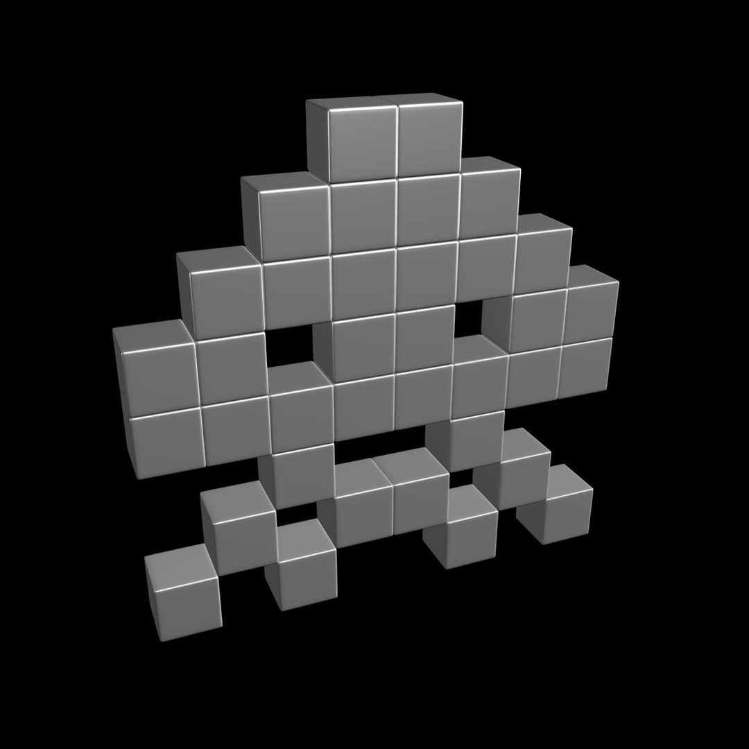 3d Model Space Invaders