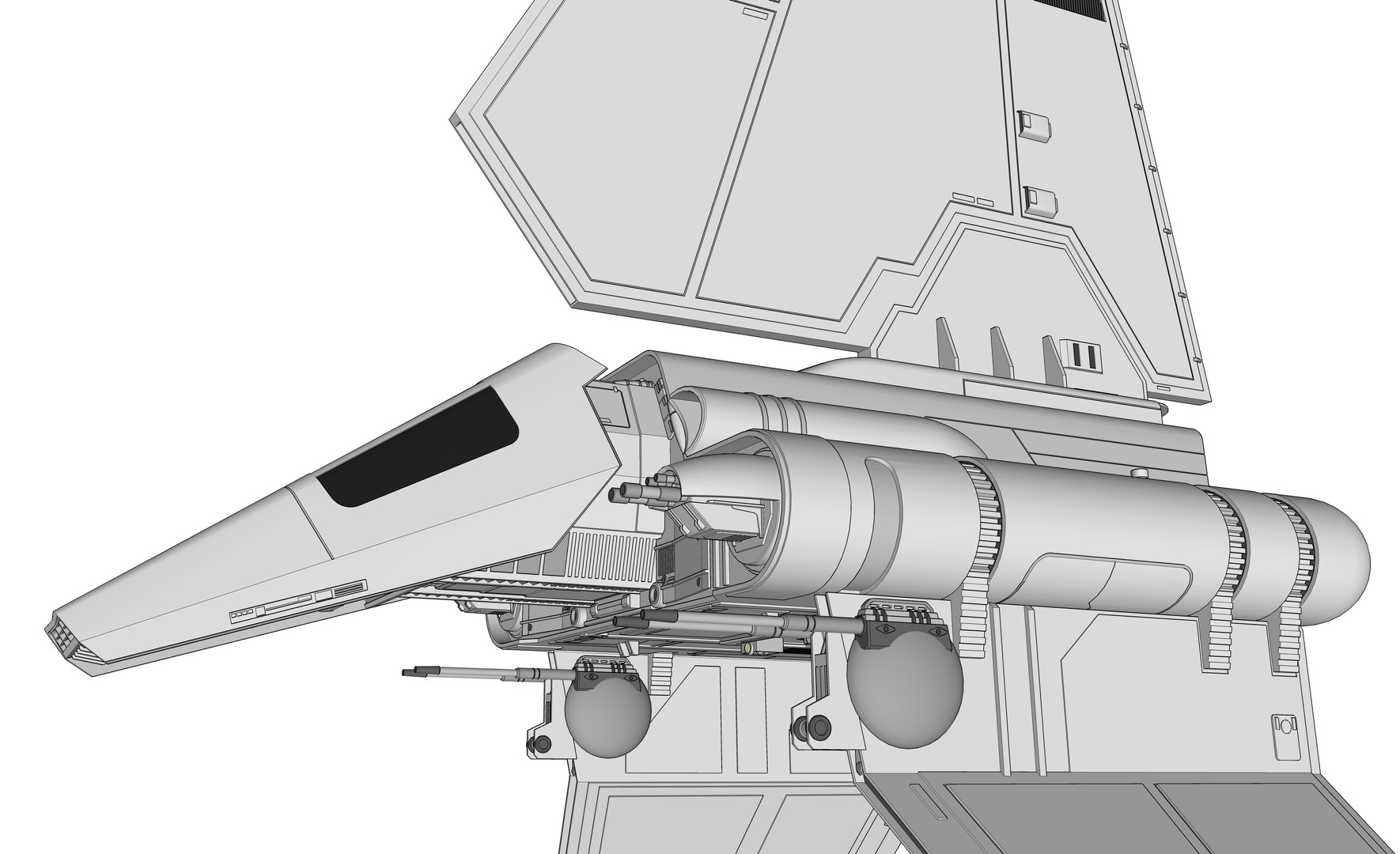Lambda Shuttle 3D Model - TurboSquid 1536379