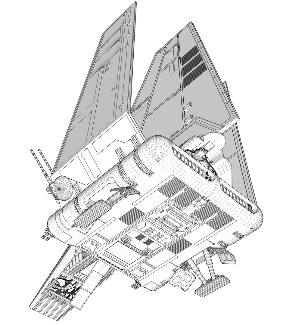 Lambda Shuttle 3D Model - TurboSquid 1536379