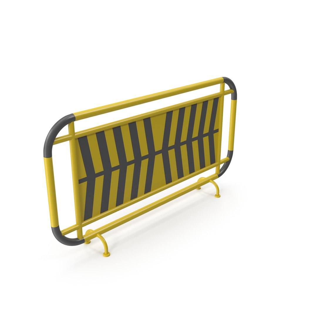 Metal barrier 3D model - TurboSquid 1958838