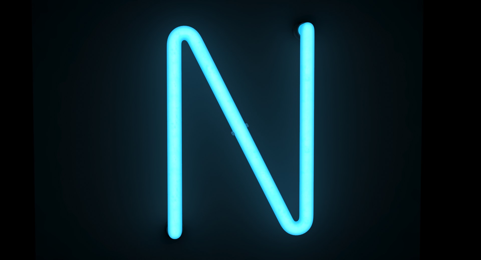 Neon Letter N Alphabet 3D Model - TurboSquid 1630228