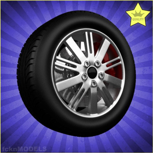 3d car wheel