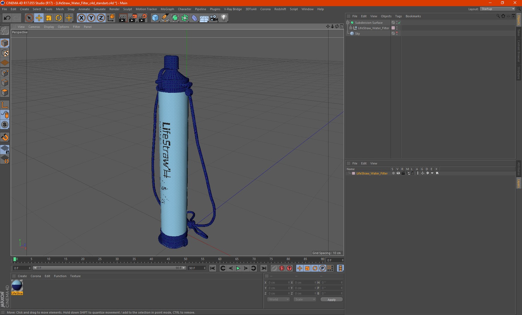 LifeStraw Water Filter Model - TurboSquid 1953351