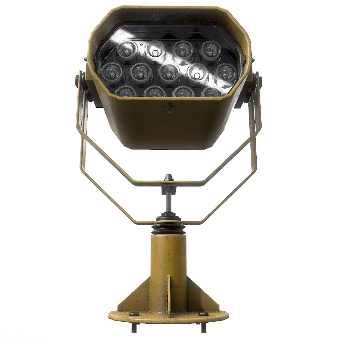 Searchlight V 2 Yellow 3D Model - TurboSquid 1496728