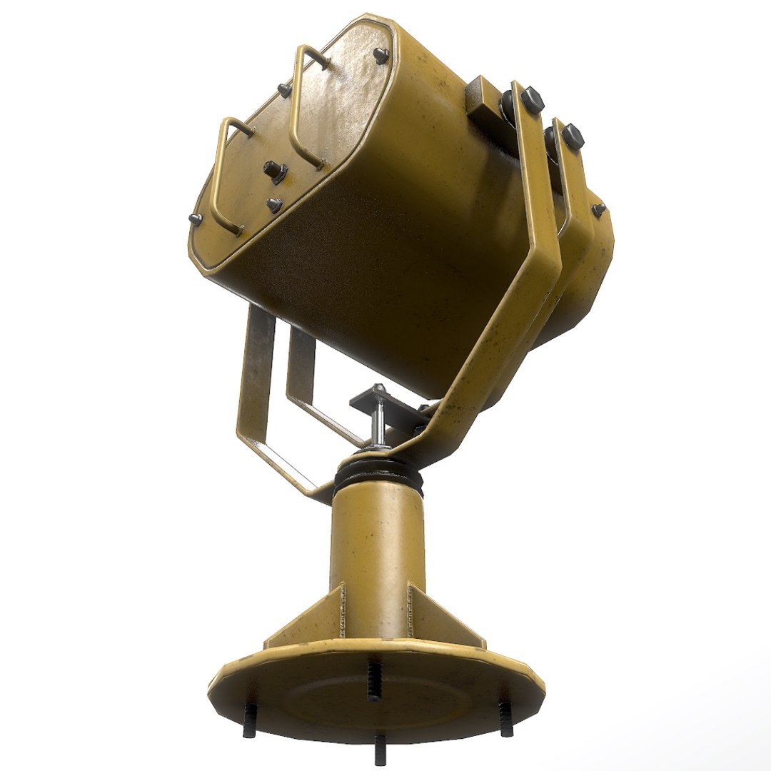 Searchlight V 2 Yellow 3D Model - TurboSquid 1496728