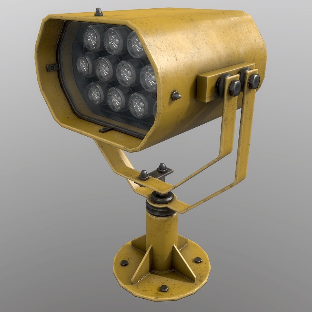 Searchlight V 2 Yellow 3D Model - TurboSquid 1496728