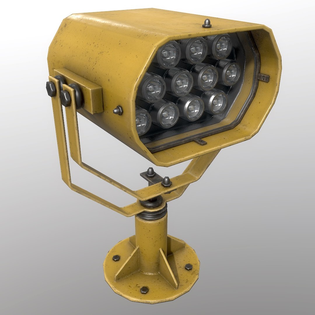 Searchlight V 2 Yellow 3D Model - TurboSquid 1496728