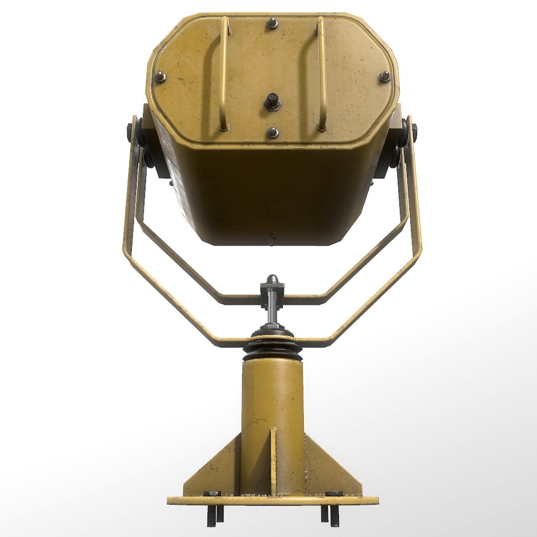 Searchlight V 2 Yellow 3D Model - TurboSquid 1496728