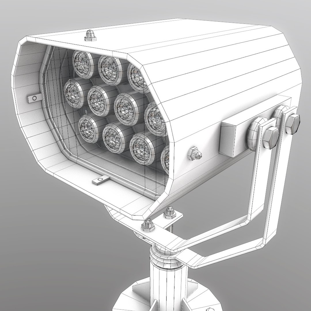 Searchlight V 2 Yellow 3D Model - TurboSquid 1496728