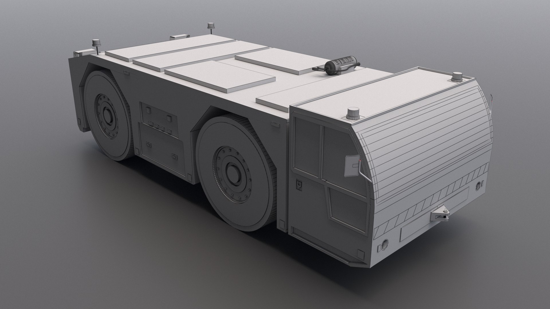 3D aircraft towing tractor model - TurboSquid 1523336