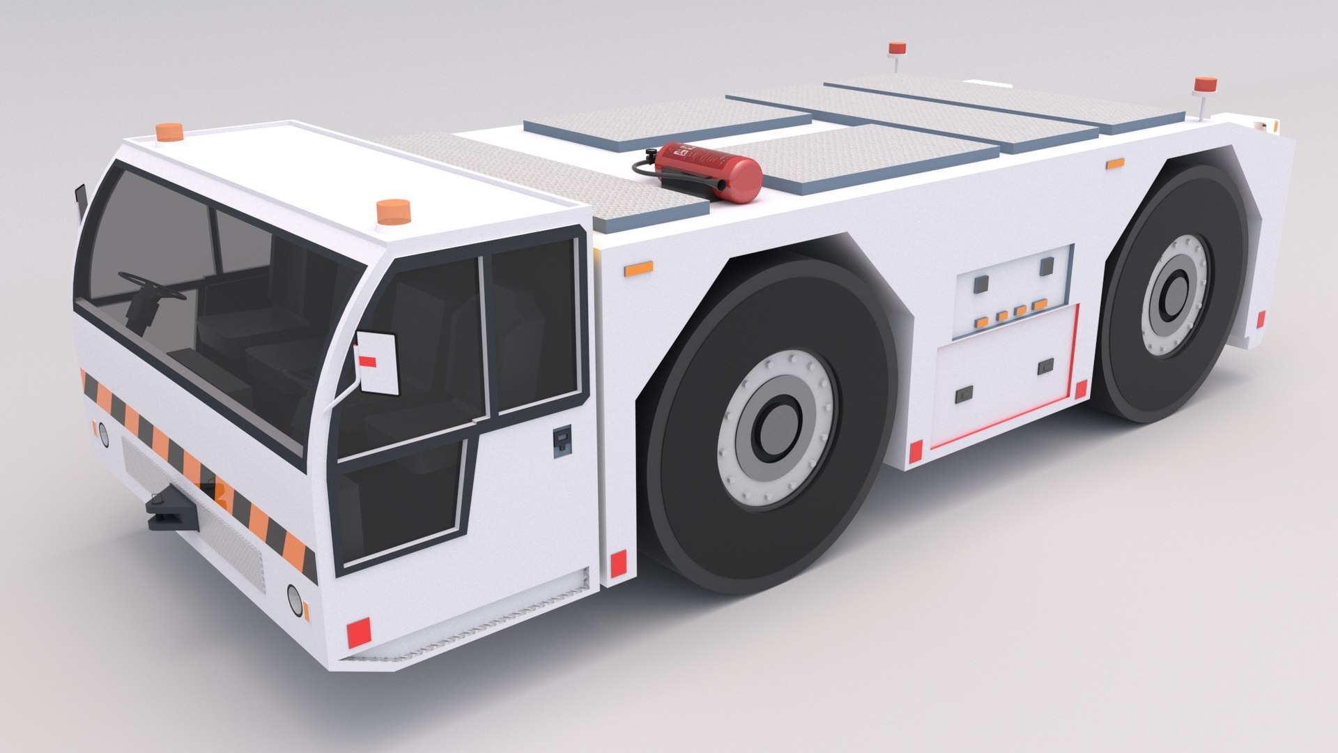 3D aircraft towing tractor model - TurboSquid 1523336