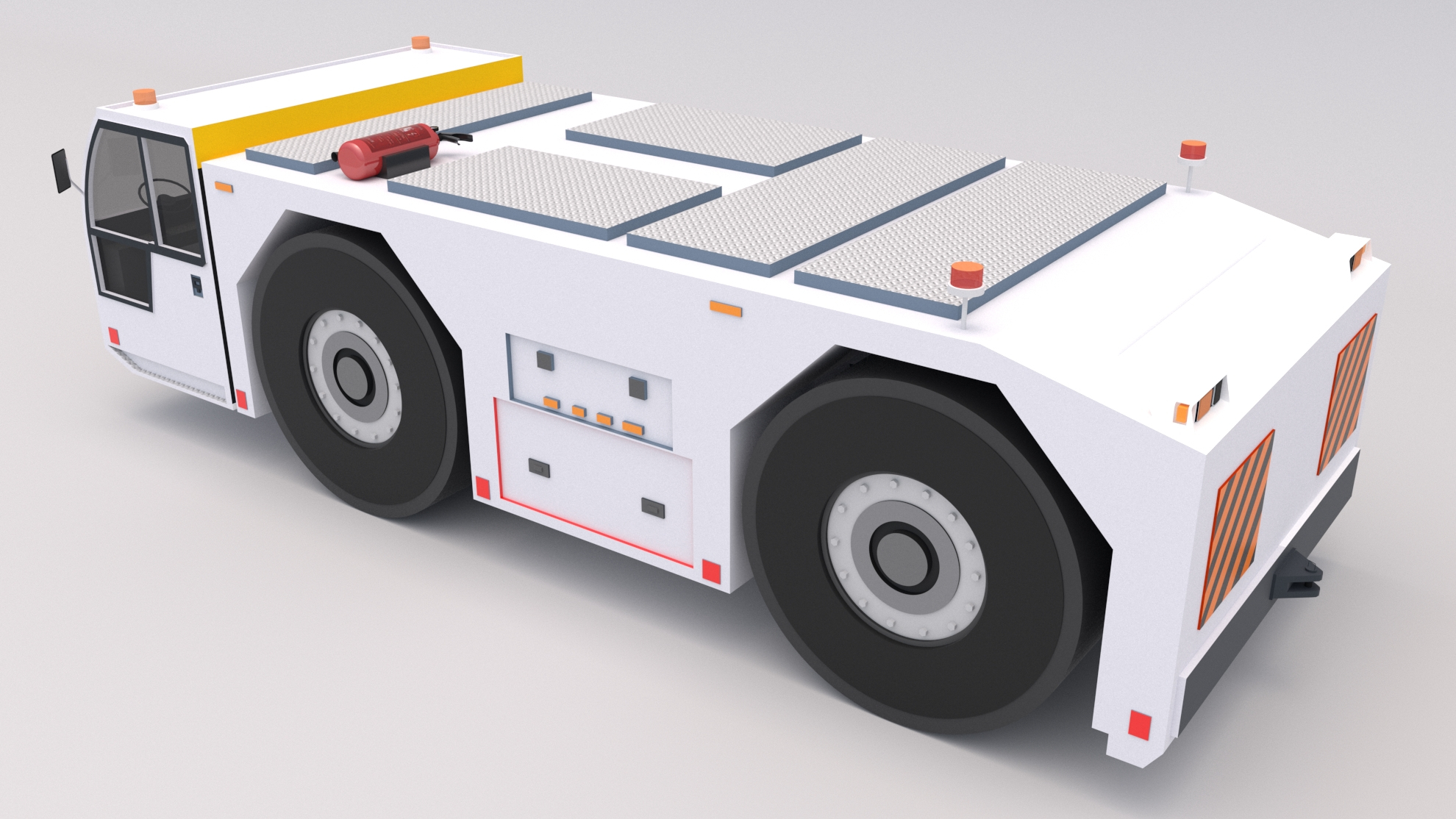 3D aircraft towing tractor model - TurboSquid 1523336