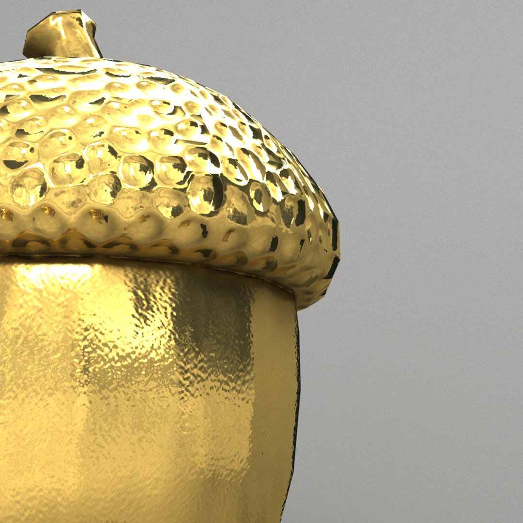 Golden Acorn 3D - TurboSquid 1466243