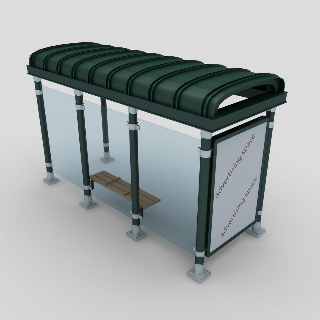 3d Bus Stop Model