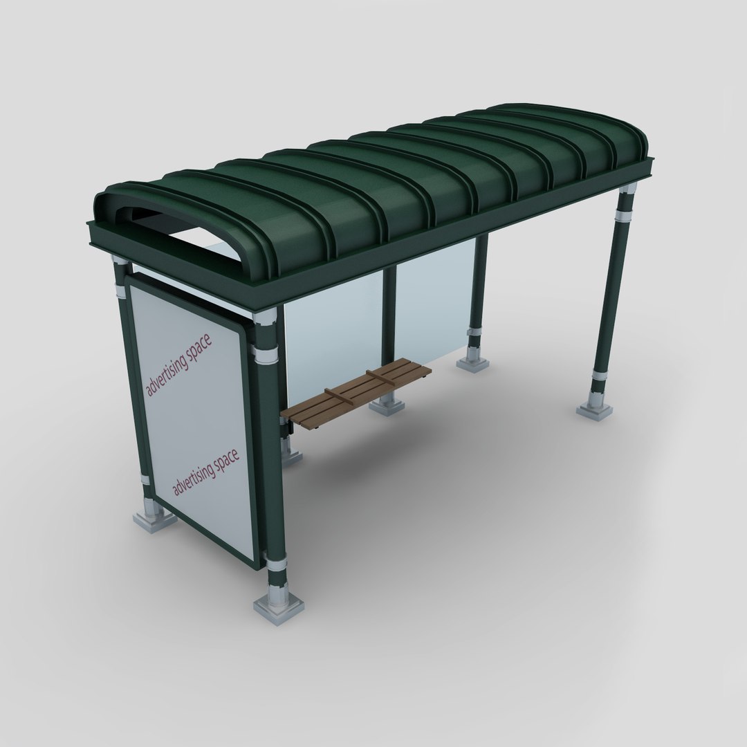 3d Bus Stop Model