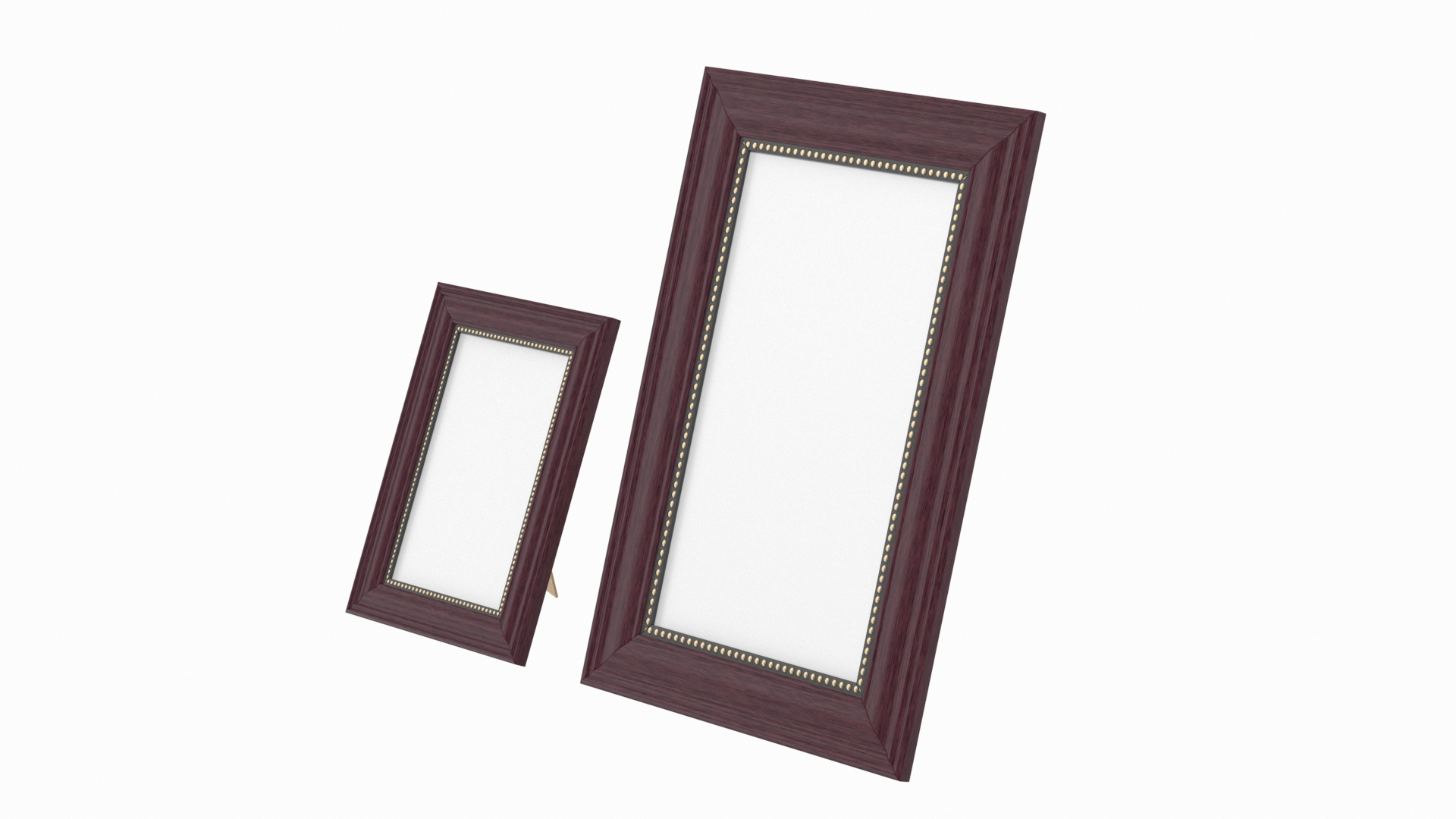 Red Wood Rectangle Photo 3D Model - TurboSquid 1620633