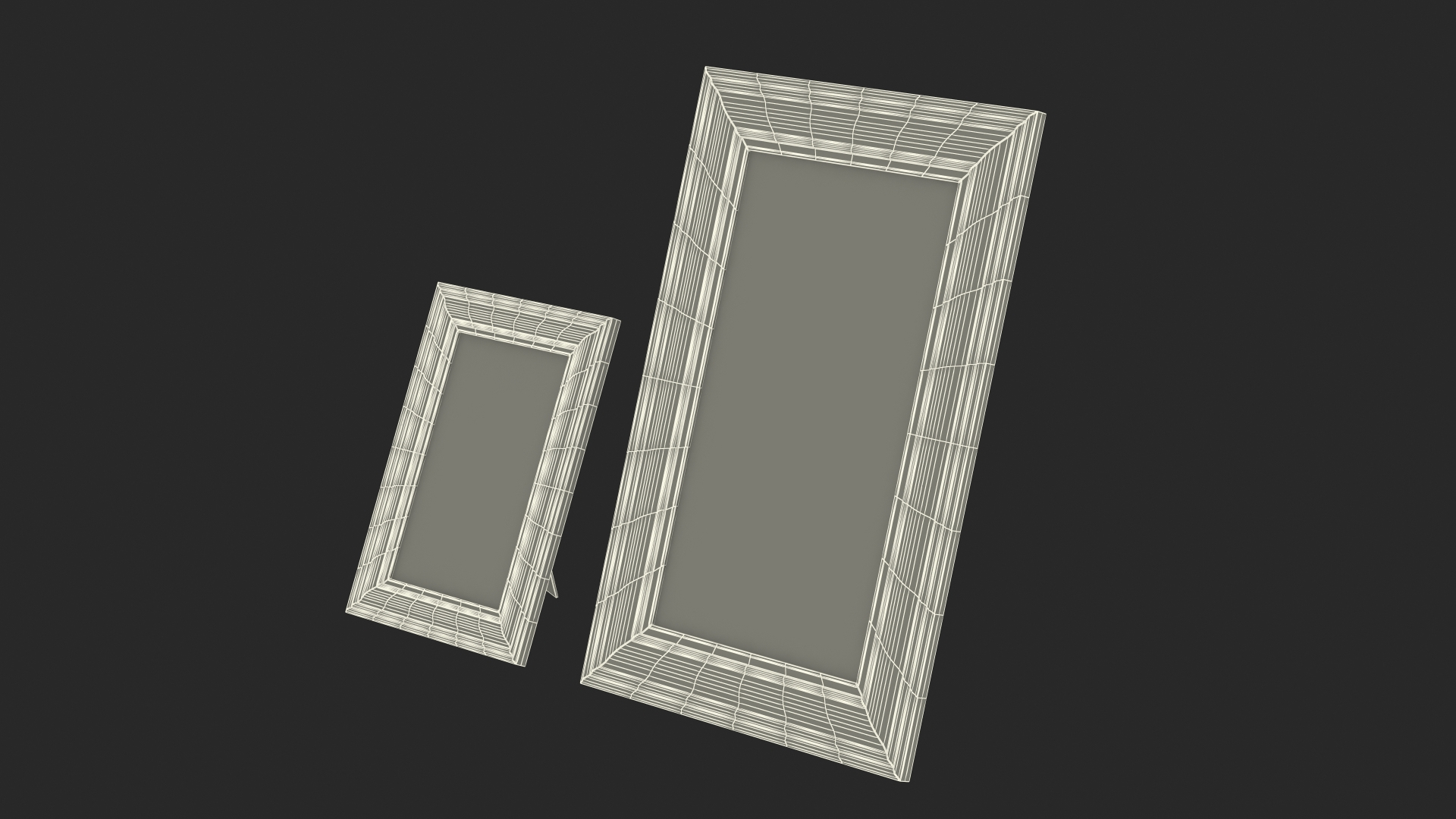 Red Wood Rectangle Photo 3D Model - TurboSquid 1620633